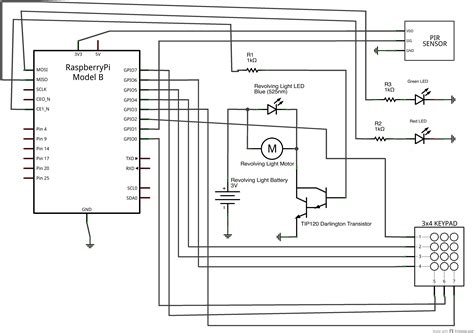Home Security System Schematic Diagram