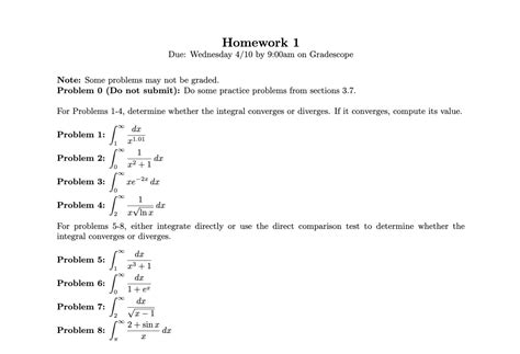 solved for problems 1 4 ﻿determine whether the integral