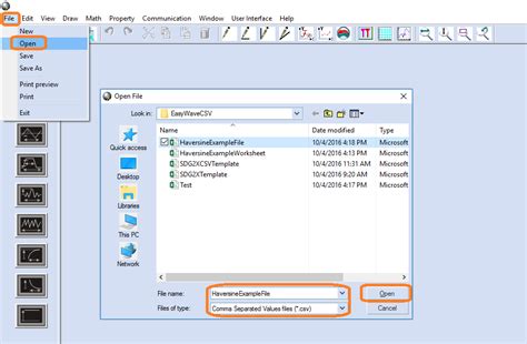 Custom Waveforms Using Easywave And Csv Templates Siglent