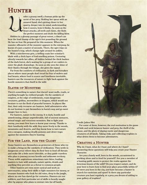 Dandd 5e 2014 A New Hunter Class En World Dandd And Tabletop Rpg News