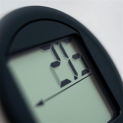 Closeup Of Digital Thermometer Reading Displayed Clearly Premium Ai