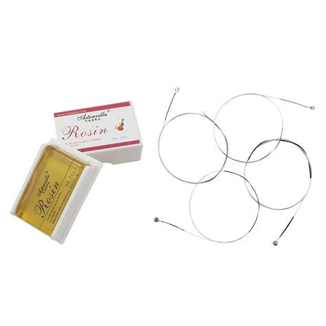 Full Set Gdae Silver Violin Strings Kit And Violin V Grandado