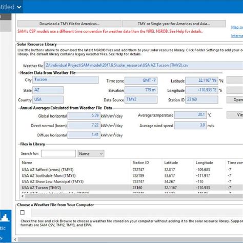 System Advisor Model Sam Simulation Software Interface Download Scientific Diagram