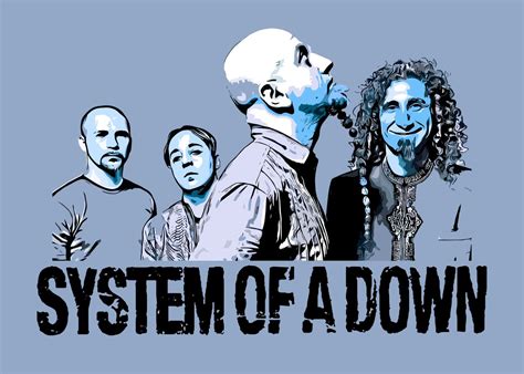 System Of A Down Band Art Poster Picture Metal Print Paint By