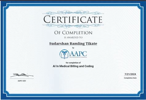 Sudarshan Tikate Cpc On Linkedin Aapc Aapc Coding Ai