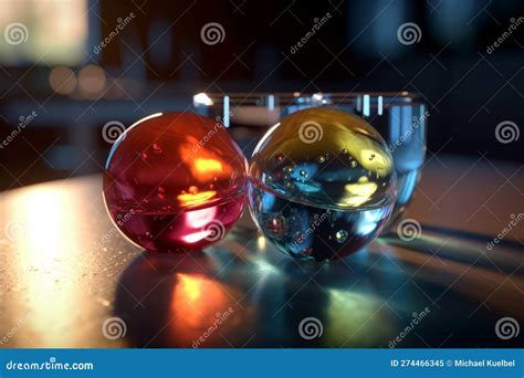 Colorful 3d Illustration Depicting The Chemical Process Of Phase Transition Stock Illustration
