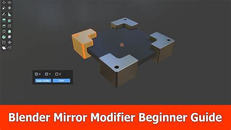 Blender Mirror Modifier Beginner Guide Blender Tutorial Tutorial Beginners