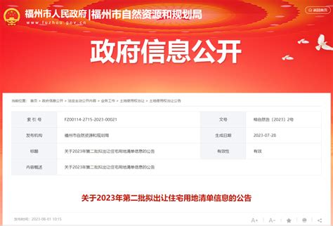 福州拟出让18幅地块！市区将建住宅、学校