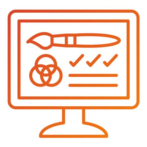 Color Correction Generic Gradient Outline Icon