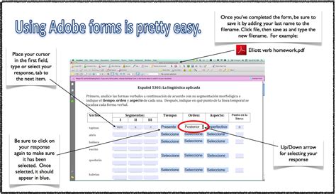 Adobe Acrobat Forms Español 5303 La Lingüística Aplicada
