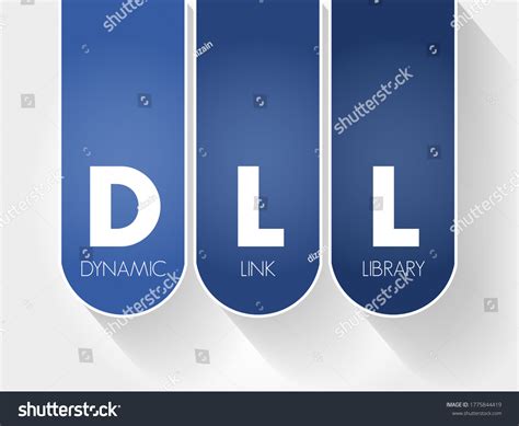dll dynamic link library acronym technology 库存插图 1775844419 shutterstock