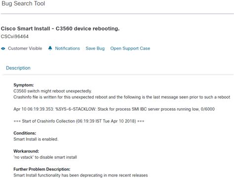 Smart Install Rebooting Bug Cisco Community