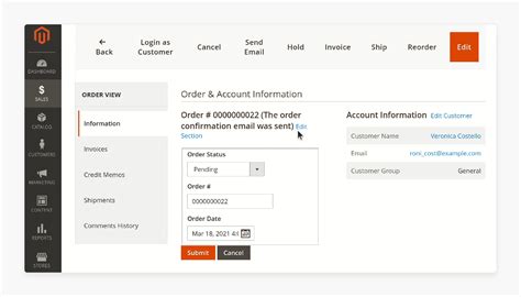 Magento 2 Edit Order Edit Orders Without Cancelation