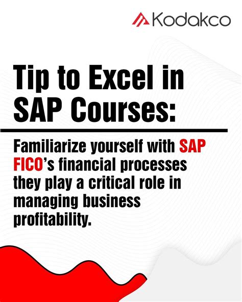 Sapfico Saptraining Sapskills Financialprocesses Businessprofitability Kodakcoacademy