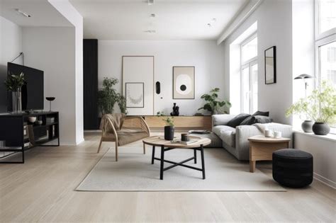 Premium Photo Minimalist Living Room With Clean Lines And Simple