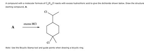 Solved A Compound With A Molecular Formula Of C9h16o ﻿reacts