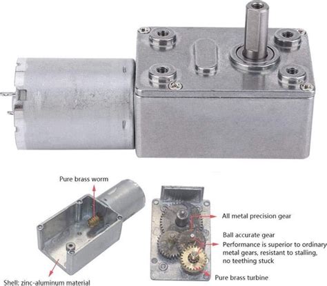 24v 5 150 Tpm Grote Torsie Wormwielmotor Microtype