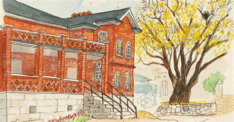 오백년 가까이 된 은행나무와 근대 건축물이 있는 곳 [서울을 그리는 어반스케쳐]