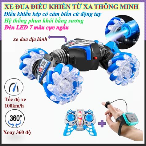 Xe điều khiển từ xa tốc độ km xe đua địa hình độ oto điều khiển từ xa có sạc pin điều