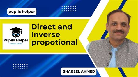 Direct And Inverse Proportional