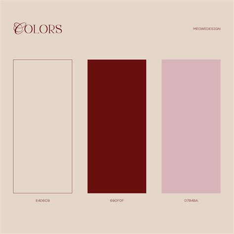 Цветовая палитра для цветочного магазина инст Meowedesign