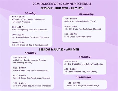 Summer Classes Danceworks Pac Summer Classes Danceworks Pac