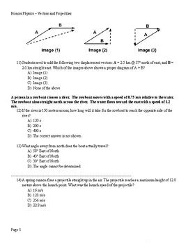 Vector And Projectile Test By The Physics Project TPT