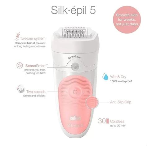 Braun Silk Epil 5 Se5 620 Electric Epilator For Women Gentle Hair