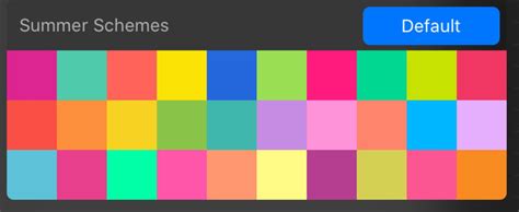 Procreate Color Palette Summer Schemes Etsy