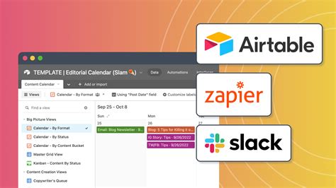 Airtable Social Media Automation With Zapier And Slack [tips Resources Templates] Slam Media Lab
