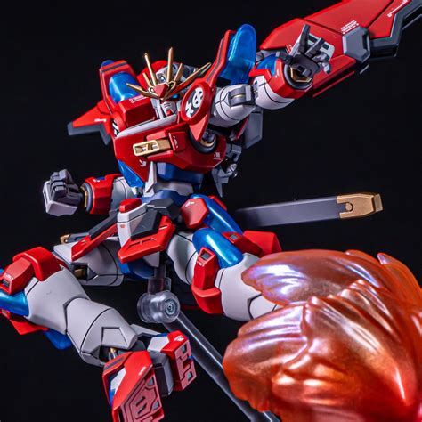 Hg 1 144 Shin Burning Gundam Custom By Topcoatheta Pilot Exia Gundam