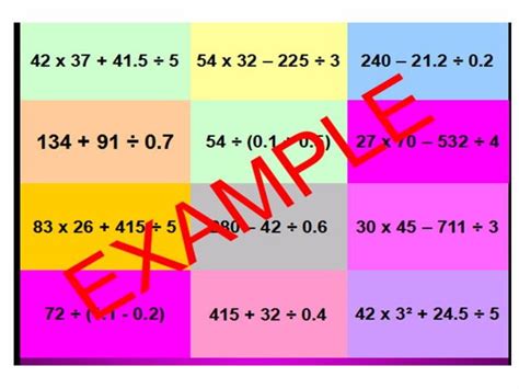 Bidmas Order Of Operations Ks3 And Gcse Style Questions Includes A Catchphrase Activity