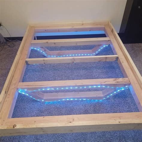 Floating Bed Frame Plans Diy King Queen Full Size Woodworking