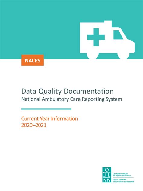 Fillable Online Data Quality Documentation National Ambulatory Care Reporting Systemcurrent