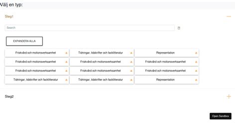 Accordion Forked Codesandbox