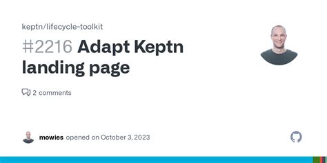 adapt keptn landing page · issue 2216 · keptn lifecycle toolkit · github