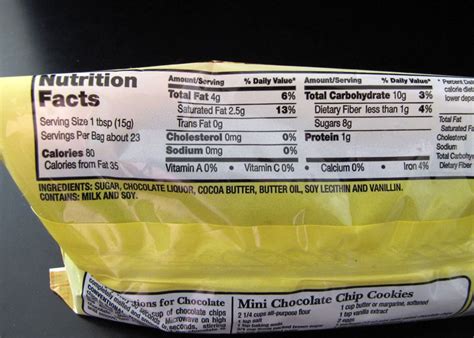 Chocolate Chip Ingredients Nestle At Jason Quinn Blog
