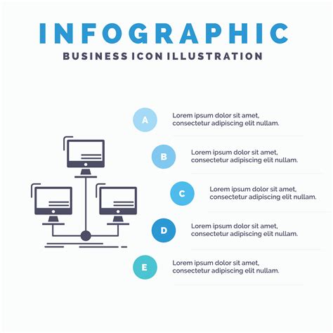 Database Distributed Connection Network Computer Infographics