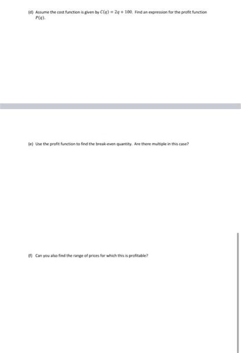 solved example 2 assume the demand for widgets is linear