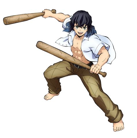 Inosuke Hashibira Render By Otaku Zonee On Deviantart