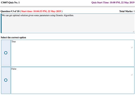 Cs607 Quiz 1 Solution And Discussion Cyberian Learn Smartly