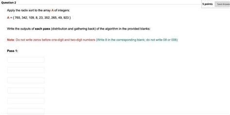 Solved Question 1 6 Points Save Answer Apply The Bottom Up