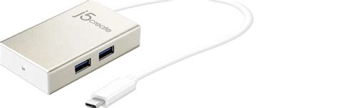 J5create USB Type C 4 Port HUB Female Connector X 4 USB 3 1 Gen White LED JCH343 Buy Best
