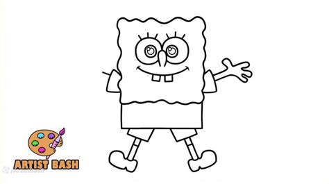 آموزش نقاشی باب اسفنجی Sponge Bob آموزش گام به گام نقاشی کودکانه برنامه کودک تماشا