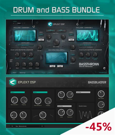Dnb Bundle Bassthronn Synthesizer Bassblaster Effect By Eplex7 Dsp