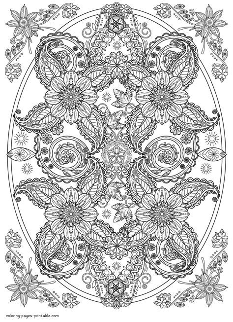 Complicated Abstract Coloring Pages Coloring Pages Printable Com