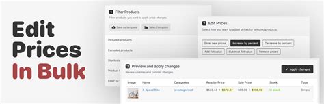 Bulk Price Editor For Woocommerce Wordpress Plugin