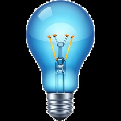 Blue Light Bulb Emoji Ai Emoji Generator