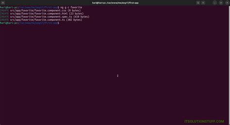 Angular Generate New Component Using Command Example Itsolutionstuff