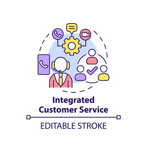 Integrated Customer Service Concept Icon Stock Vector Illustration Of Sales Reactive 246803830